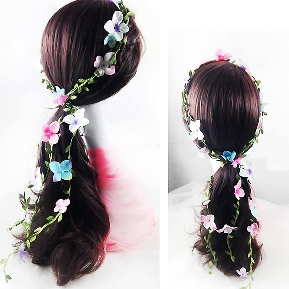 Kuinayouyi Artificial Vines 40 M Fake Hanging Plants Silk Ivy Artificial Leaf Garlands Simulation Foliage Rattan Green Leaves Decorative Home Wall Garden Wedding Party Wreaths Decor