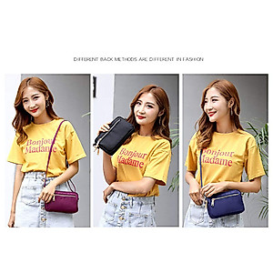 Nylon Small Women Crossover Body Phone Purse Bag Wristlet Clutch Wallet Handbag for Samsung Galaxy S20 Ultra, S20 FE 5G, A11 A21 A51 A71 A10S A20S A21S A20, Note 20 10 9,S10 Lite S10 Plus (Black)