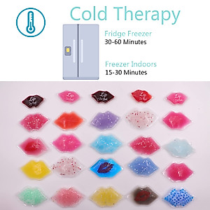 Lip Ice Pack Bulk (40 Pack) Small Ice Pack Mini Ice Pack for Lip Filler, Small Ice Packs for Injuries, Lip Beauty Gift, 40 Count