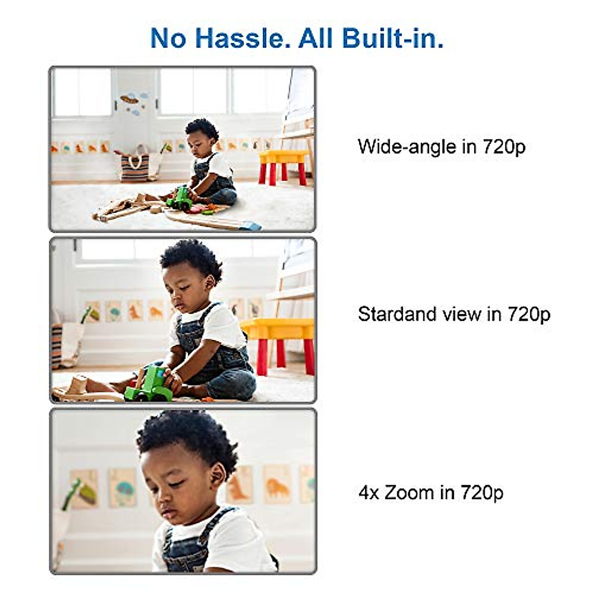 [Upgraded] VTech VM919HD Video Monitor with Battery Support 15-hr Video Streaming, 7" 720p HD Display,360 Panoramic Viewing, 110 Wide-Angle View,HD Night Vision,Up to 1000ft Range,Secured Transmission