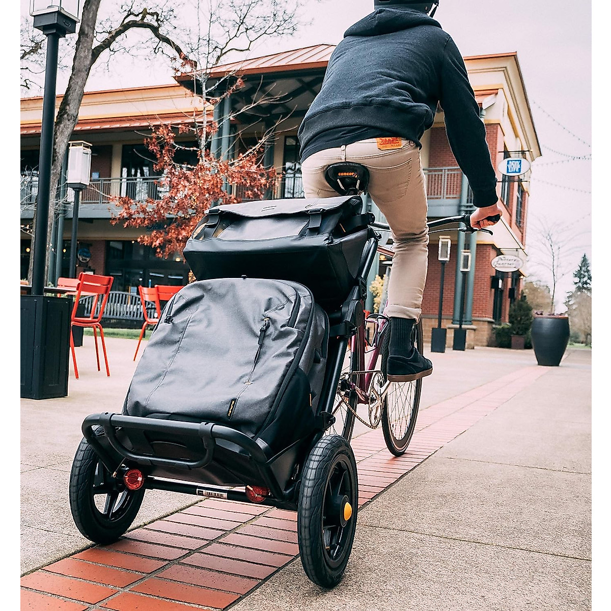 Burley Design Transit Backpack, One Size, Heathered Charcoal