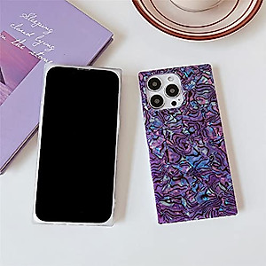 Cocomii Square Case Compatible with iPhone 13 Pro - Slim, Glossy, Opalescent Pearl, Iridescent Glitter, Easy to Hold, Anti-Scratch, Shockproof (Abalone)