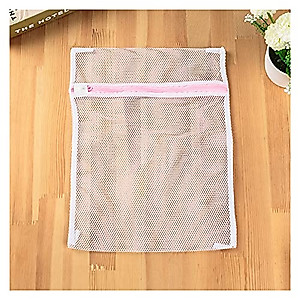 YXXJJ Laundry Ball 5PCS/Set White Coarse Mesh Laundry Bags for Washing Machines Lingerie Laundry Wash Bags Modern PET+PE Polyester Laundry Bag Easy to use (Color : Coarse Mesh Set)