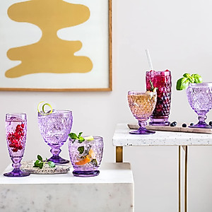 Villeroy & Boch - Boston Lavender long drink glass, crystal glass coloured purple, capacity 300 ml
