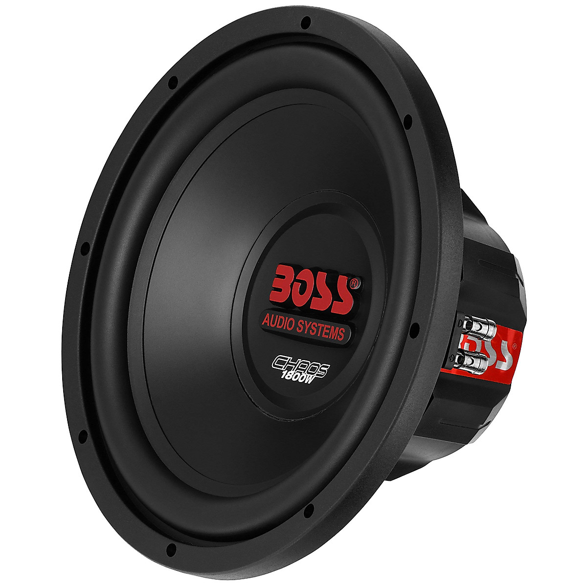 BOSS Audio Systems CH12DVC Chaos Series 12 Inch Car Subwoofer - 1800 Watts Max, Dual 4 Ohm Voice Coil, Sold Individually, Hook Up to Amp