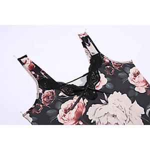 LOLLO VITA Sexy Nightgowns for Women Sleepwear Lace Chemise Lingerie Full Slip Dress(S-XXL)