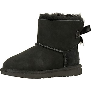 UGG Unisex-Child Mini Bailey Bow Ii Boot, Black, 12