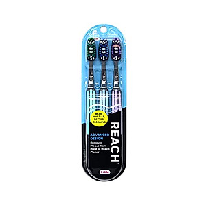 Reach Advanced Design Firm Toothbrushes, Colors May Vary, 3 Count (Pack of 2) Total 6 Toothbrushes