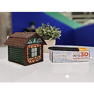 MYNT3D Super 3D Pen + 10 Color PLA Filament + DesignPad Mat Kit