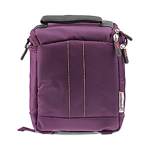 Navitech Purple Protective Portable Projector Carrying Case and Travel Bag Compatible With APEMAN Mini Pocket LED DLP Projector