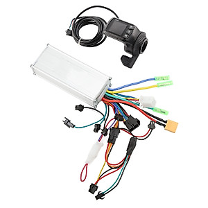 Alomejor Electric Brushless Controller, GZ3 LCD Display 2 in 1 48/60V 500W Scooter Controller Set for 22.5mm Diameter Handlebar