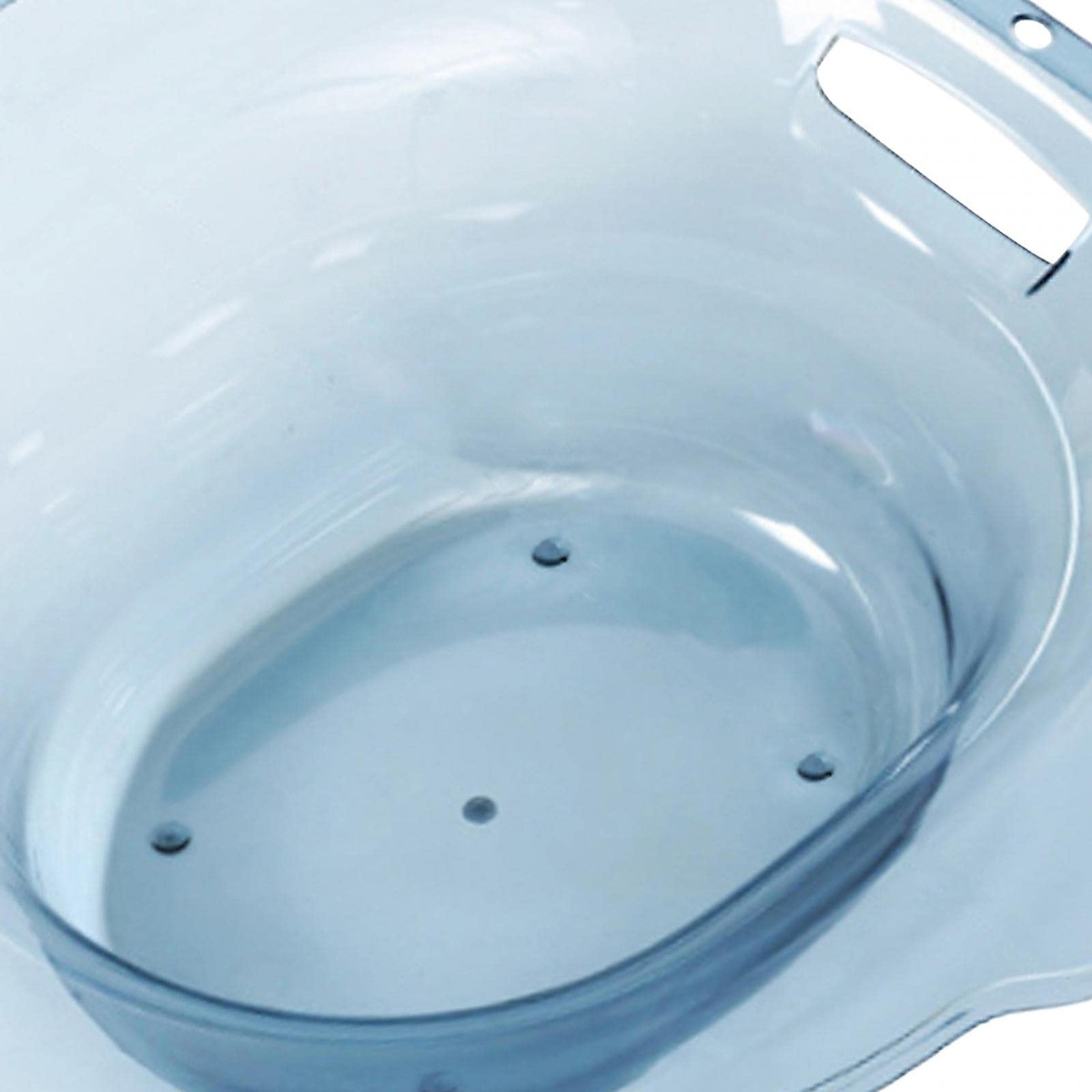 Sitz Bath Basin for Toilet,Bidet Toilet Tub, Universal,Portable Wider Seating Area Hangable Anti Overflow Hip Bath Steam Seat for Elderly, Blue