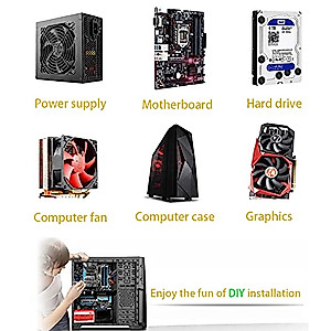 QTEATAK 272 PCS pc Basic Computer Standoffs Set & Screws Kit for Motherboard HDD Hard Drive, Case, Power Card, Graphics, Fan, Chassis, CD-ROM, ATX Case