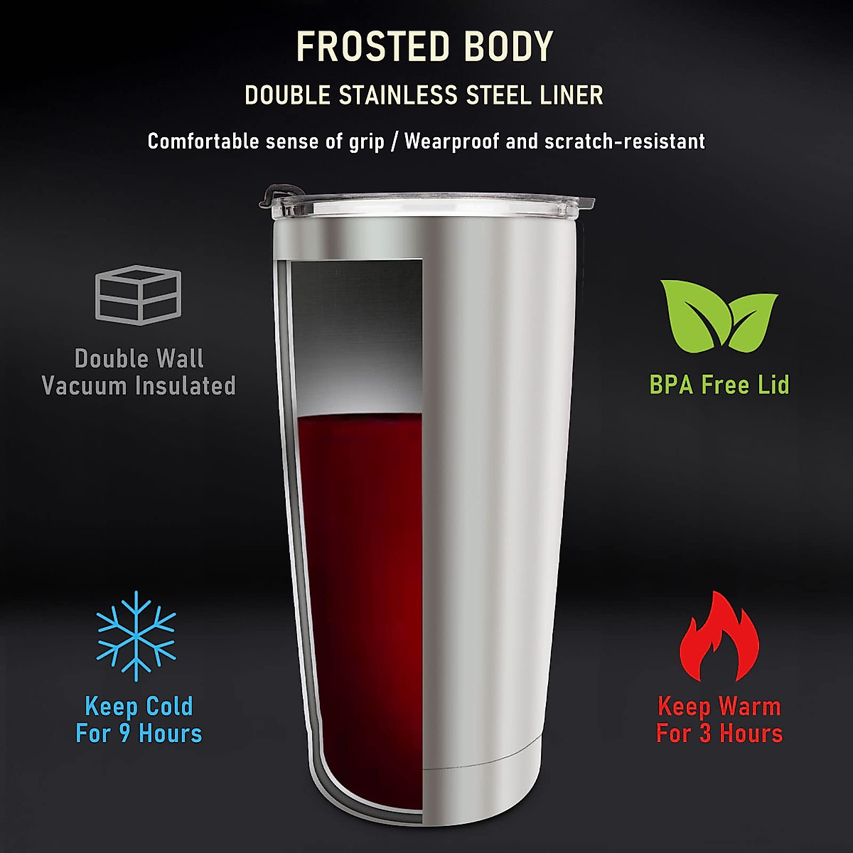 COOILELISOSY Best Friend Gift for Women Female-Sister Gifts from Sister,Sister in Law-Inspirational Friends Birthday Gifts-Stainless Steel Insulated Travel Mug-Friendship Wine Tumbler 20oz