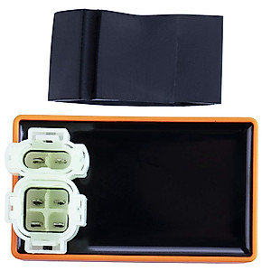 CNCMOTOK High Performance Racing GY6 Ignition Coil Voltage Regulator Rectifier Solenoid Relay 6 Pin AC CDI Spark Plug Kit for 50cc 125cc 150cc ATV Quad Go Kart Moped Scooter, Black