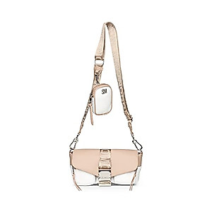 Steve Madden Move Utility Crossbody Bag, White/Tan