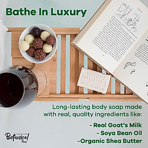 Australian Botanical Soap - Goat Milk Soap Bars w/Soya Bean - Triple Milled, Long Lasting, Natural Soap Base, Pure Plant Oil - Women & Men - All Skin Types - Bathroom Essentials - 6.8 oz, Pack of 8