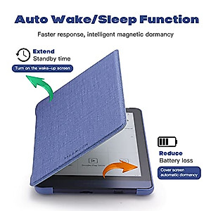 Leather Cover for 6inches Meebook eReader M6, Auto Wake up/Sleep Function