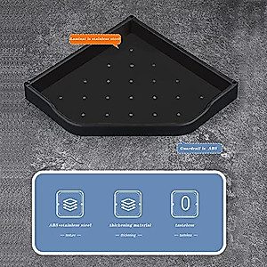 3-Tier Corner Bathroom Organizer Countertop Black Under Sink Organizers and Storage shelves Shelf Cabinet For Kitchen/Bedroom/Office