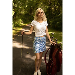 Ekouaer Skirt with Short Workout Sports Outdoors Skort for Girls Athletic Quick Dry Clothing (Pattern/M)