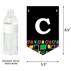 Big Dot of Happiness Celebrate Black History - Black History Month Bunting Banner - Party Decorations - Celebrate Black History