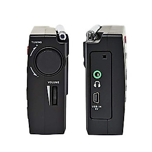 C Crane CC Skywave AM, FM, Shortwave, Weather and Airband Portable Travel Radio with Clock and Alarm