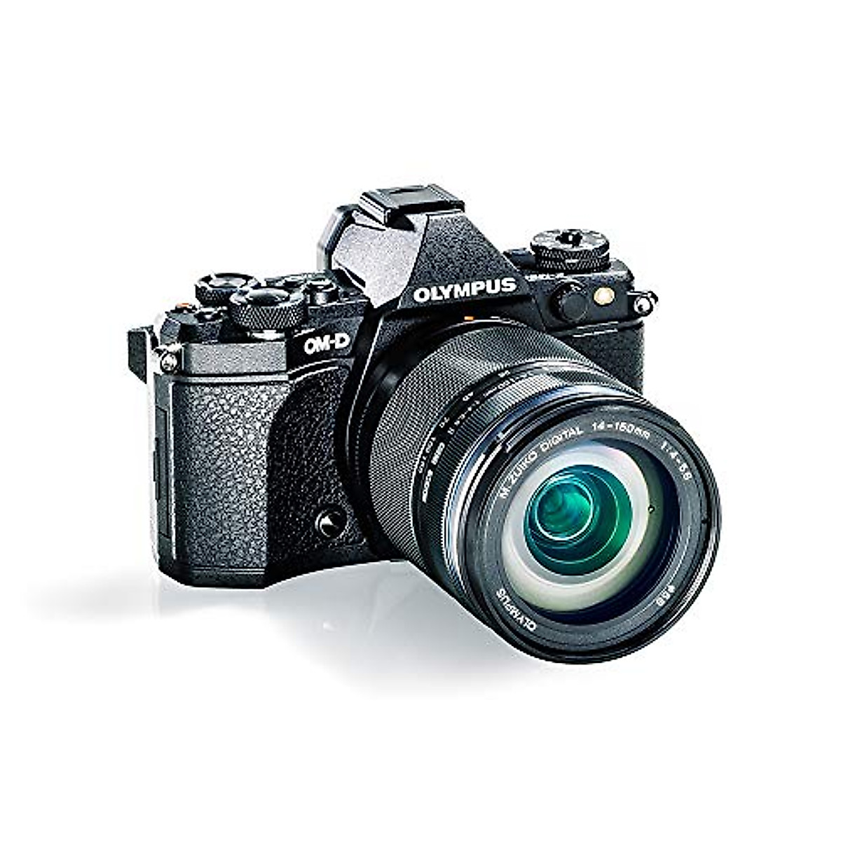 OLYMPUS OM-D E-M5 Mark II Weather Sealed Kit with 14-150mm Lens, 3" LCD, Black, US Only