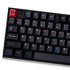 PBT Black Gray Keycaps 153 Keys Cherry Profile Custom ISO ANSI Keyboard Keycap Set for 60% 65% 70% 75% Cherry Gateron MX Switches Mechanical Keyboards