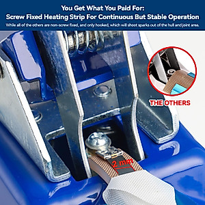 LinsnField Sealer Pro - 8 inch Impulse Heat Sealer - 2mm Sealing Width - Manual Heat Sealer Machine for All Bags - Most Heavy Duty for Strong, Secure Sealing for Long Term Food Storage, Deep Blue