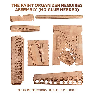 1 Modular + 2 Corner Paint Rack Organizer