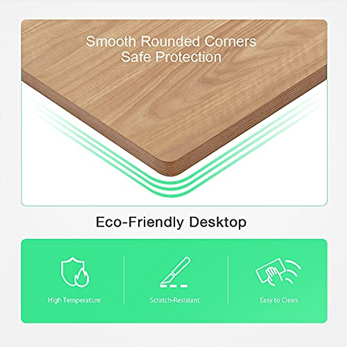 AZL1 Life Concept Rack Utility Microwave Oven Stand Workstation Shelf, 23.7inch Movable 3 Tier Kitchen Cart,Light walnut