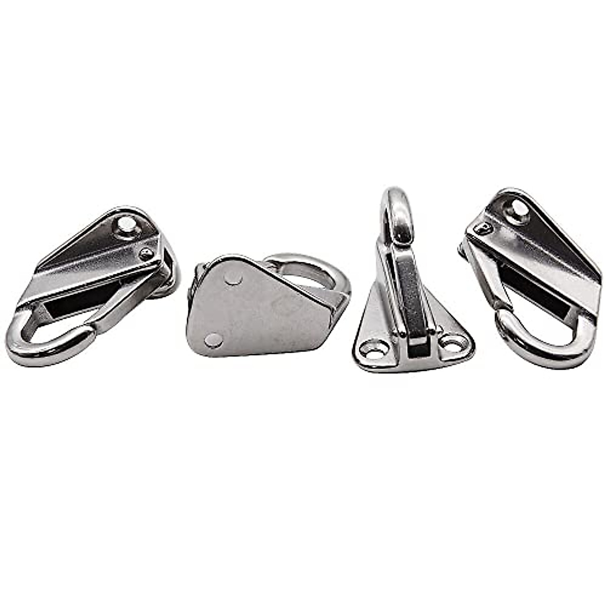 Spring Snap Attach Rope Hook, Stainless Steel 316 Fender Spring Hook Fending Hook Marine Clothes Boat Hardware Accessories (2)