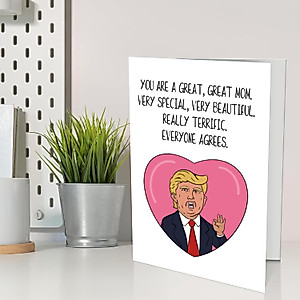 UUEFKTN Funny Birthday Card for Mom, Mothers Day Card Mothers Day Gift For Mom, Humor Mother's Birthday Card Gift For Mum, Funny Baby Shower Card Pregnancy Announcement Card for New Mom