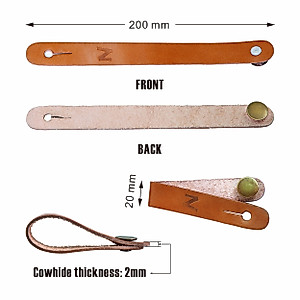 Nefelibata Guitar Strap Lock, Leather Guitar Strap Button, Headstock Adapter Tie,Guitar Neck Strap for Acoustic, Ukulele Strap & Mandolin,Come with Free 1 Pair Strap Locks