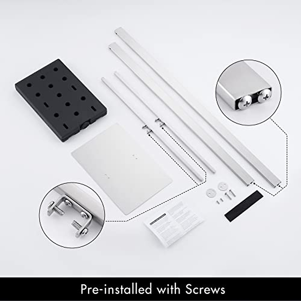 KES Towel Rack Bathroom Hand Towel Holder 2-Tier, Towel Rack for Bathroom Floor, SUS304 Stainless Steel Brushed Finish, BTH221-2