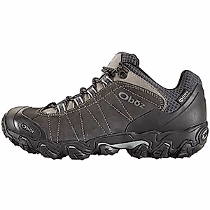 Oboz Men's Bridger Low B-Dry Waterproof Hiking Shoe, Dark Shadow, 11