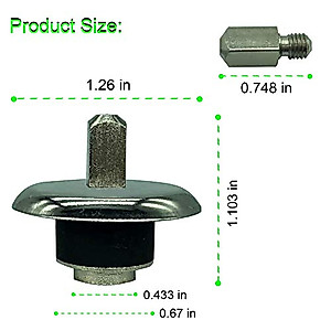 Blender Coupling Stud Slinger Pin Kit by DTAIR Replacement for Oster Osterizer Blenders (Pack of 2)