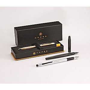 Cross Classic Century Refillable Gel Ink Rollerball Pen, Medium Rollerball, Includes Premium Gift Box - Brushed Rose Gold
