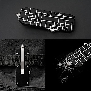 WARHERO Aluminum Alloy Utility Knife with Clip Multifunctional EDC Box Cutter Outdoor Pocket Knife 10pcs Carbon Steel Blades