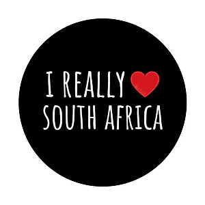 I Really Love (Heart) South Africa PopSockets Standard PopGrip
