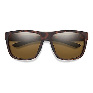 SMITH Barra Sunglasses with Chromapop Lenses - Polarized Sunglasses - for Men & Women - Matte Tortoise ChromaPop Glass Polarized Brown