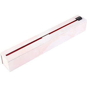 ChicWrap Rose Marble Parchment Paper Dispenser - Includes 15"x 33" (42 Sq. Ft) Roll of Unbleached Baking, Cooking & Culinary Paper - Reusable Dispenser w/Slide Cutter - Ideal Dispenser & Saves Money