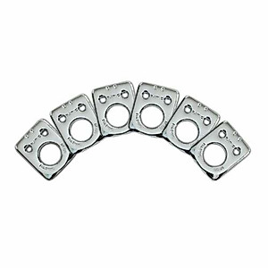 PRT-952-201-N0: Ratio InvisoMatch Premium Mounting Plates For Fender Style 2 Pin Hole - Nickel