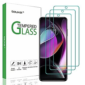 beukei (3 Pack) Compatible for Motorola Moto G 5G (2022) [Not Fit for Moto G Stylus 5G] Screen Protector Tempered Glass,Touch Sensitive,Case Friendly, 9H Hardness