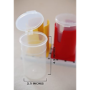 SmartJars® Pegboard Organizer Accessories Storage Jars, Pegboard Jars for Garage Organization, Craft Room, or Pantry, Pegboard Bins with Lids, Pegboard Wall Organizer, Starter Pack of 6 (White)