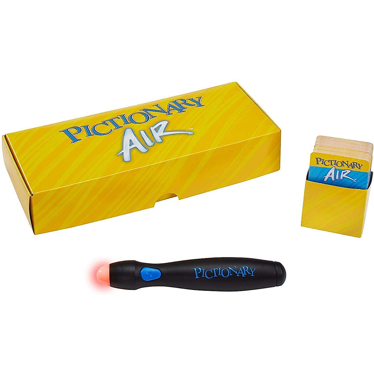 Mattel Games Pictionary Air Family Game for Kids & Adults with Light Pen and Clue Cards, Connect to Smart Devices