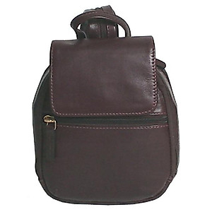 Scully Women's Poppi Leather Mini Backpack Chocolate One Size