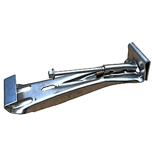 Hidden Gutter Hangers 5 Inch with a Pre-Inserted Rust Resistant Screw - Heavy Duty Rain Gutter Brackets Fastener with Clip for 5" K-Style Aluminum Gutters - Easily Repair Sagging Gutters - 50 Pack