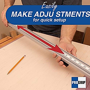 ProGrip Straight Edge Clamps Ideal for Cutting Large Sheets of Plywood and Dado Slots (All 3 Clamps 24, 36 and 50 inch)