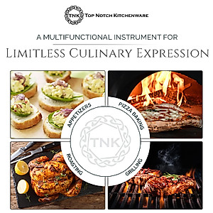 Premium Pizza Stone for Oven | Small But Expandable By Purchasing Two or More | Perfect Crispy Crusts | Durable Pizza Steel Stone | Deluxe Pizza Stone Offering Easier Cleaning, Handling and Storage